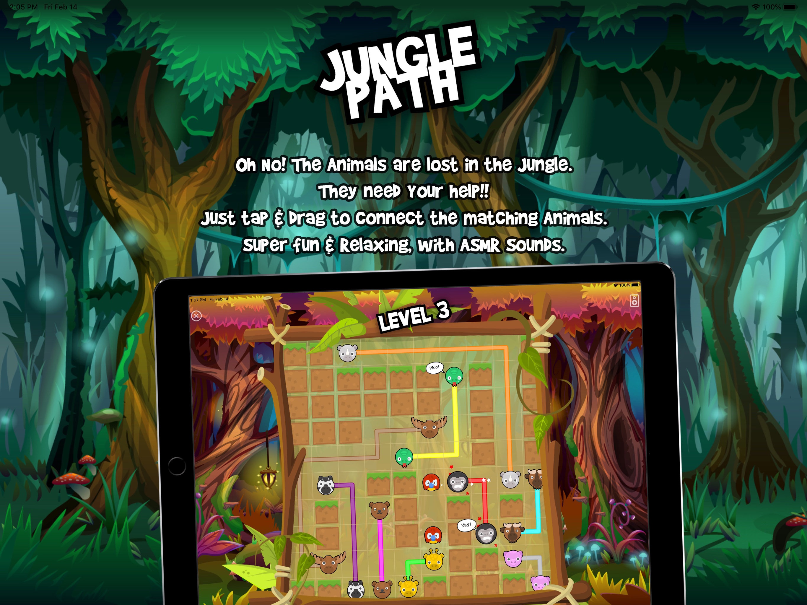 Jungle Path Combines a Cute Puzzler With ASMR