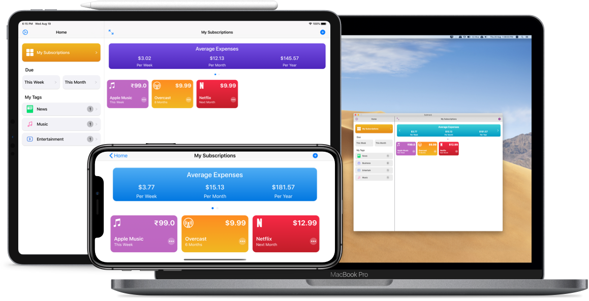 Better Manage Your Subscriptions With Subtrack